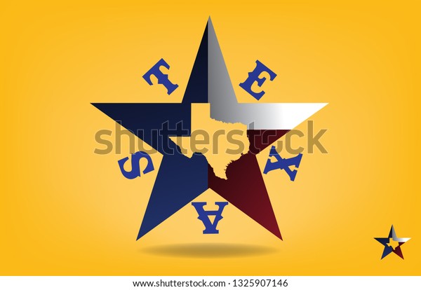 Texas Star Logo Design Concept Vector Stock Vector (Royalty Free ...