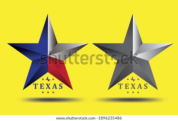 Texas Star Logo Design Concept Small Stock Vector (Royalty Free ...