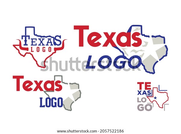 Texas State Logo Concept Examples Stock Vector (Royalty Free ...