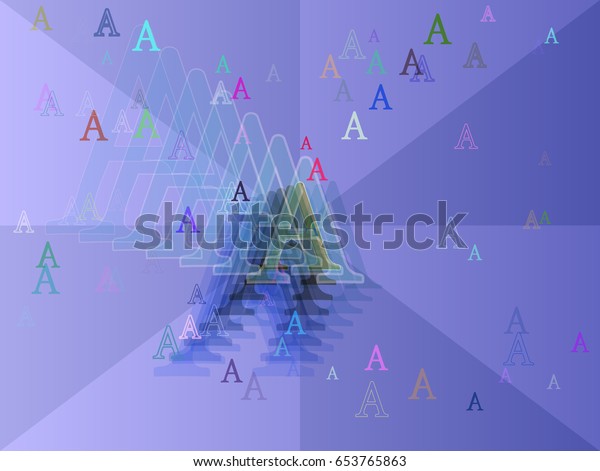 Text Alphabet Art Texture Stock Vector (Royalty Free) 653765863 ...