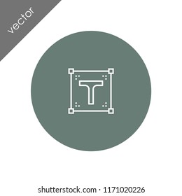 Text Area Icon Illustration Stock Vector (Royalty Free) 1171007581