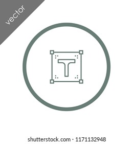 Text Area Icon Illustration Stock Vector (Royalty Free) 1171007581