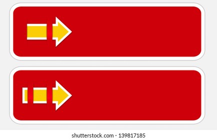 Text Box Arrow Stock Vector (Royalty Free) 132132833 | Shutterstock