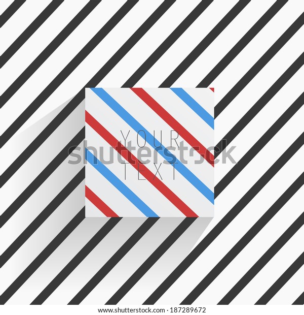 Text Box Design Abstract Black White Stock Vector (Royalty Free ...