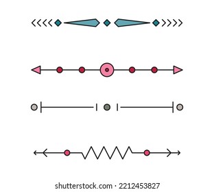 Text Dividers Separators Illustration Stock Vector (Royalty Free ...