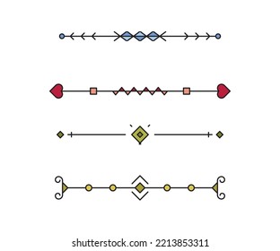 Text Dividers Separators Illustration Stock Vector (Royalty Free ...