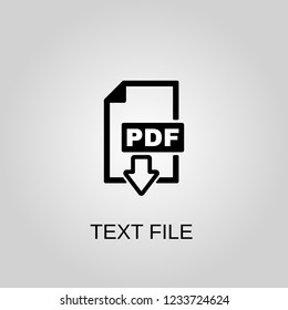 Text File Icon Pdf File Symbol Stock Vector (Royalty Free) 1233724624 ...