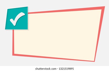 Text Frame Your Text Check Box Stock Vector (Royalty Free) 1321519895 ...