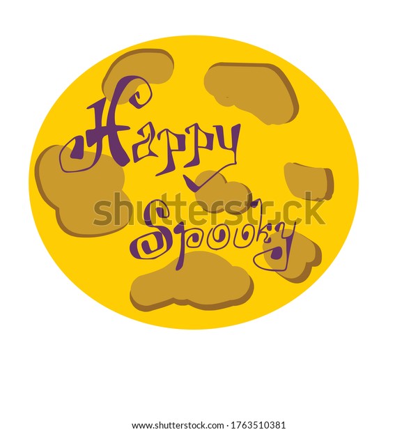 Text Happy Creepya Traditional Element Halloween Stock Vector (Royalty ...