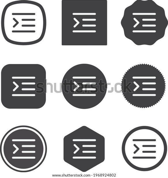 Text Indent Left Icon Web Icon Stock Vector (Royalty Free) 1968924802 ...
