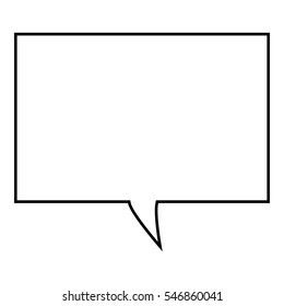 Text Message Icon Glyph Black Outline Stock Vector (Royalty Free ...