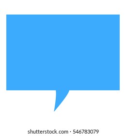 Text Message Icon Glyph Blue Stock Vector (Royalty Free) 546783079