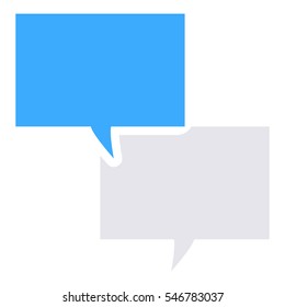 Text Message Icon Glyph Grey Blue Stock Vector (Royalty Free) 546783037 ...