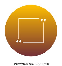 Text Quote Sign White Icon Circle Stock Vector (Royalty Free) 575411968 ...