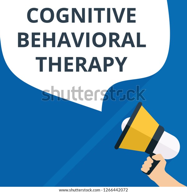 Text Sign Showing Cognitive Behavioral Therapy Stock Vector (Royalty ...