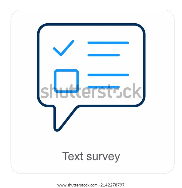 Text Survey Feedback Icon Concept Stock Vector (Royalty Free ...