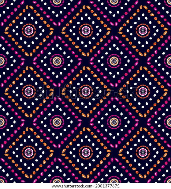 Textile Chunri Design Multi Colors: vetor stock (livre de direitos ...