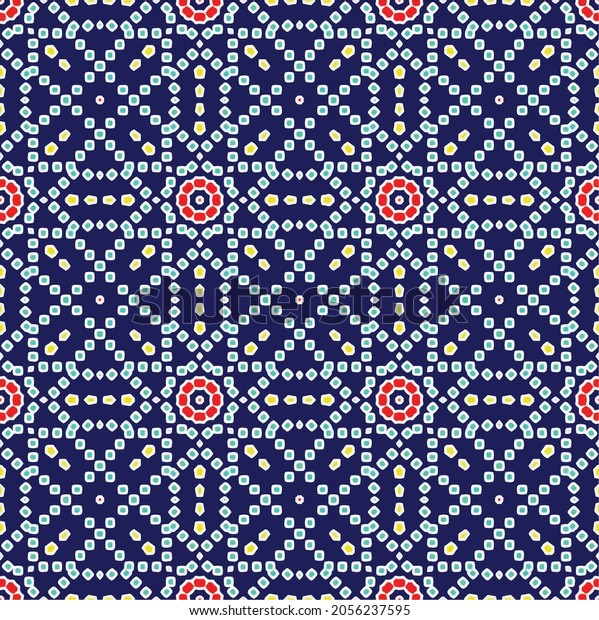Textile Chunri Pattern Multi Colors Stock Vector (Royalty Free ...