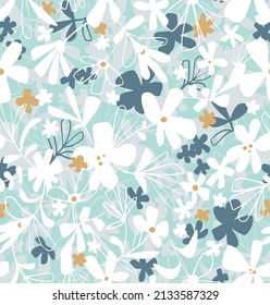 Textile Design Cute Floral Pattern Image Stock Vector (Royalty Free ...