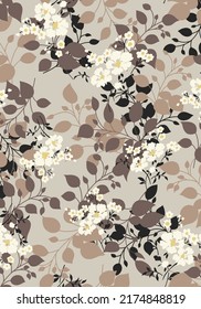 Textile Design Cute Flower Pattern Image Stock Vector (Royalty Free ...