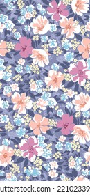 Textile Design Cute Flower Pattern Image Stock Vector (Royalty Free ...