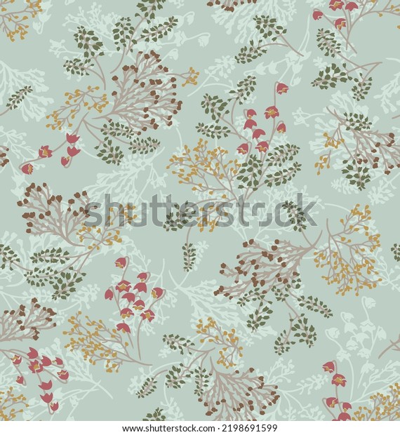Textile Design Cute Flower Pattern Image Stock Vector (Royalty Free ...