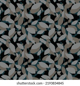 Textile Design Leaf Pattern Image Stock Vector (Royalty Free ...