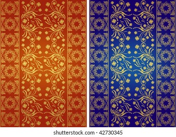Textile Gold Background Illustration Stock Vector (Royalty Free ...