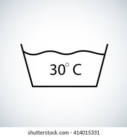 30 Degrees Wash Icons Set Stock Vector (Royalty Free) 1018367206
