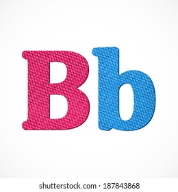 Strawberry Letter B On White Background: เวกเตอร์สต็อก (ปลอดค่า ...