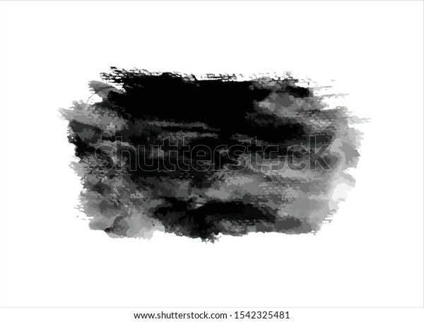 Texture Black Ink Paint Stroke Background Stock Vector (Royalty Free ...