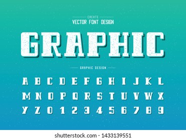 Texture Bold Font Alphabet Vector Script Stock Vector (Royalty Free ...