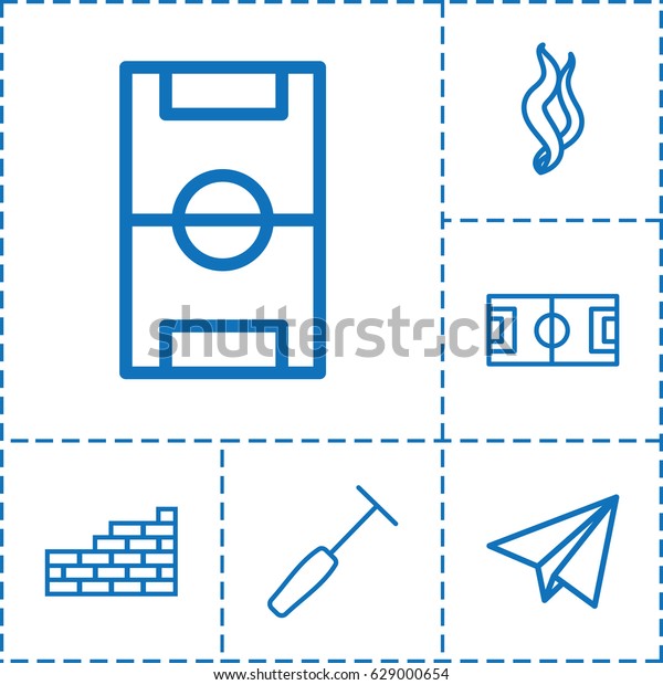Texture Icon Set 6 Texture Outline Stock Vector (Royalty Free ...