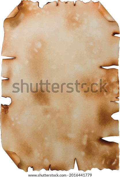 Texture Old Paper Twisted Burnt Ends Stock Vector (Royalty Free ...
