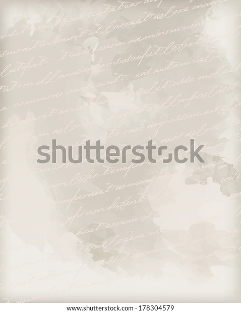 Texture Old Vintage Paper Letters Stock Vector (Royalty Free) 178304579 ...
