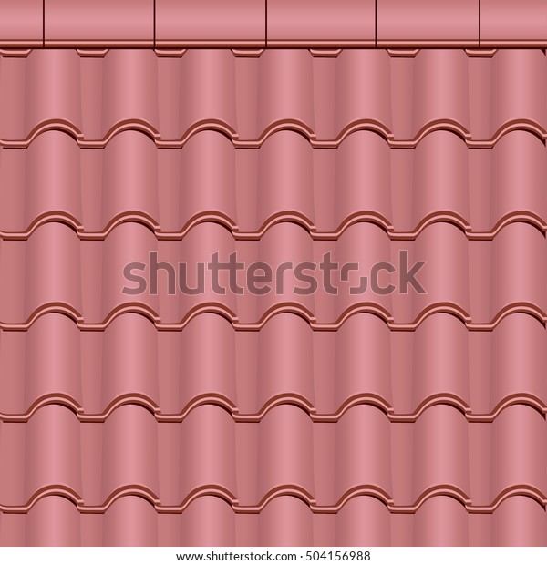 Texture Roof Tile Seamless Visor: vector de stock (libre de regalías ...