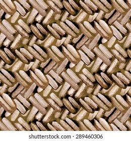 Texture Wooden Rattan Weave Vector Stock Vector (Royalty Free ...