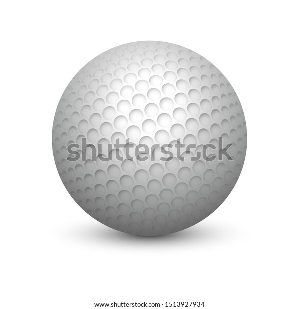 Textured Golf Ball Shadow Shade American Stock Vector (Royalty Free ...