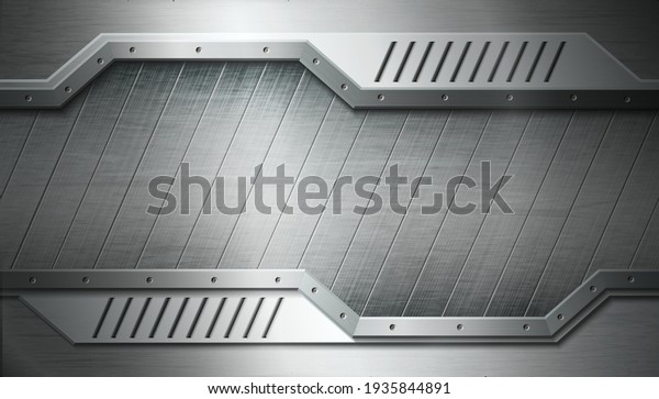 Textured Industrial Metal Background Vector Illustration Stock Vector ...