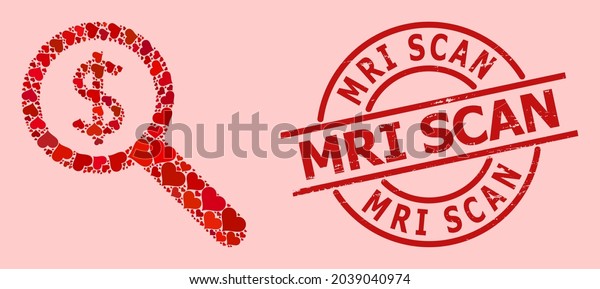Textured Mri Scan Stamp Seal Red Stock Vector (Royalty Free) 2039040974 ...
