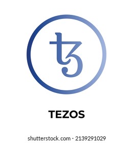 Tezos Cryptocurrency Coin Icon Xtz Coin Stock Vector (Royalty Free ...