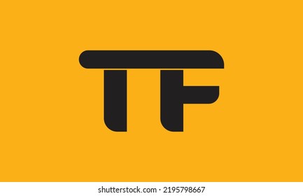 Tf Alphabet Minimal Vector Icon Design Stock Vector (Royalty Free ...