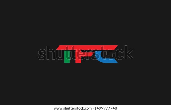 Tfc Letter Logo Design Creative Modern Stock Vector (Royalty Free ...