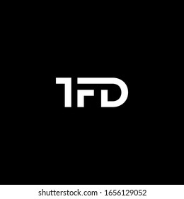 Tfd Letter Logo Design Monogram Icon Stock Vector (Royalty Free ...