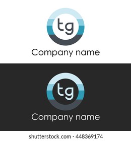 Tg Letter Circle Shape Icon Logo Stock Vector (Royalty Free) 448369174 ...