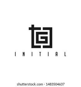 Tgc Logo Initials Letter Which Formed Stock Vector (Royalty Free ...