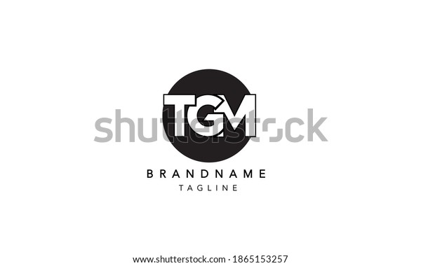 Tgm Initial Alphabet Letter Circle Logo Stock Vector (Royalty Free ...