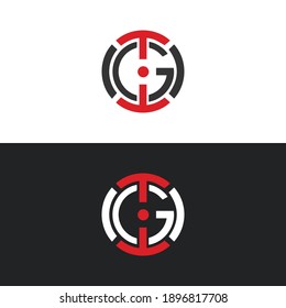 Tgt Letter Monogram Logo Design Vector Stock Vector (Royalty Free ...
