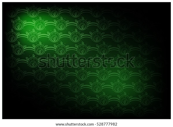 Thai Ancient Wave Pattern Illustration Beautiful Stock Vector (Royalty ...