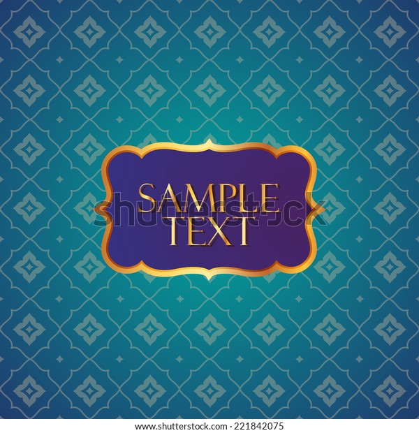 Thai Art Background Vector Stock Vector (Royalty Free) 221842075 ...